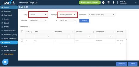 how to live edit transactions in quickbooks using saasant transactions
