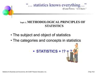 Statistics T Ppt Physics Science