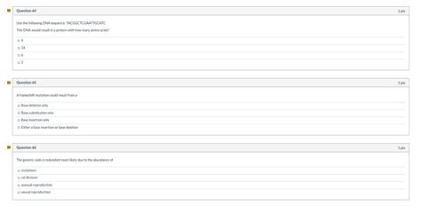 Solved Question Pts Use The Following DNA Sequence Chegg Com