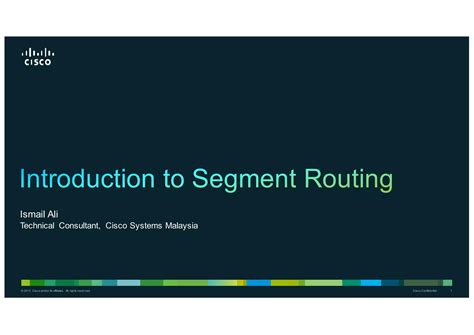 Introduction To Segment Routing Pdf Computer Networking Computing