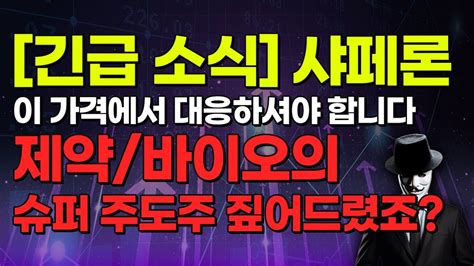샤페론 전망 탈모치료제 M자 탈모 벗어날 수 있어요 샤페론 주목하세요 Youtube