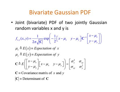 Properties Of Bivariate And Conditional Gaussian Pdfs Pdf