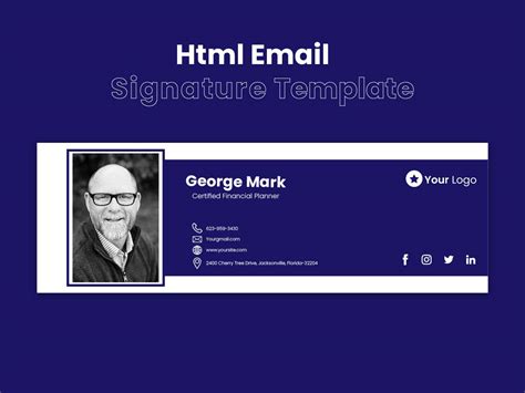 Different Clickable Html Signature Design Behance