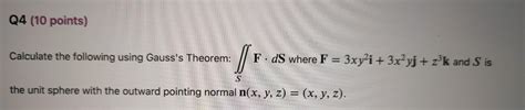 solved q4 10 points calculate the following using gauss s