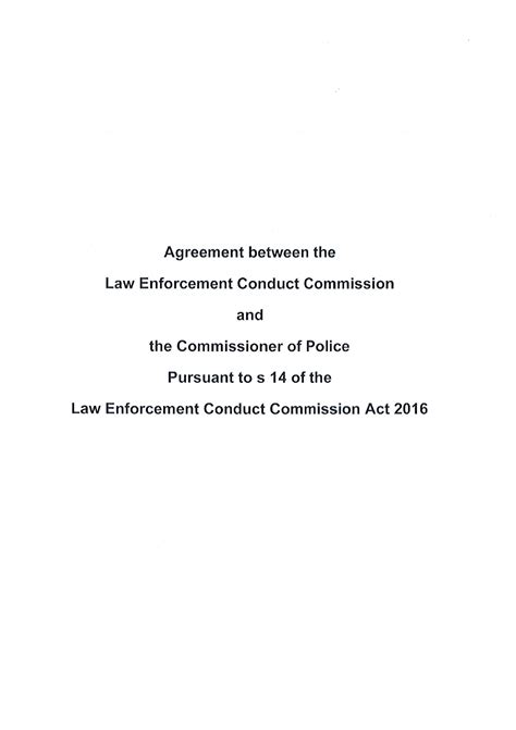 Guidelines Agreed Between LECC And The Nswpf December LAWS Studocu