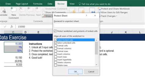 protecting excel data learn how to lock worksheet data in excel