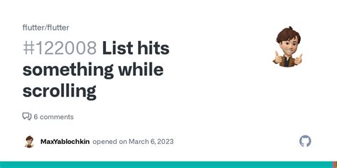 List Hits Something While Scrolling Issue 122008 Flutter Flutter GitHub