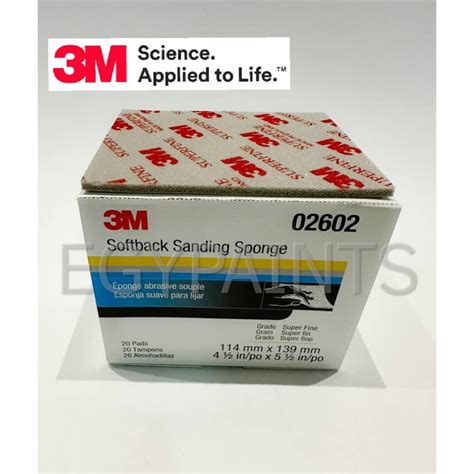 3M 02602 Softback Sanding Sponge, Superfine Grit 500/600, 20 sponges ...