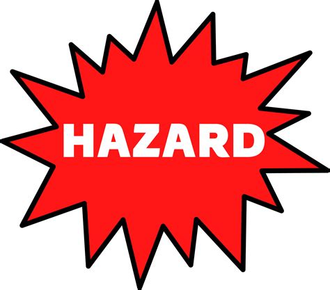 Hazard Warning Hazard Sign Icon Warnings Symbol Template For Graphic