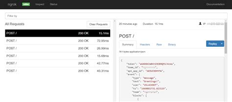 slack webhook ngrok documentation