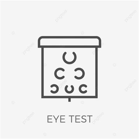 Eye Test Vector Icon Optometrist Chart Medical Vector Optometrist