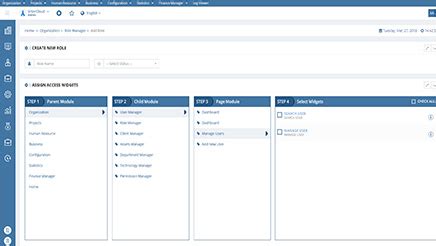 Features Role Management Wazir