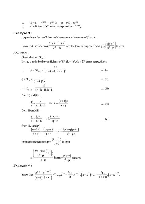 SOLUTION Binomial Equation Studypool