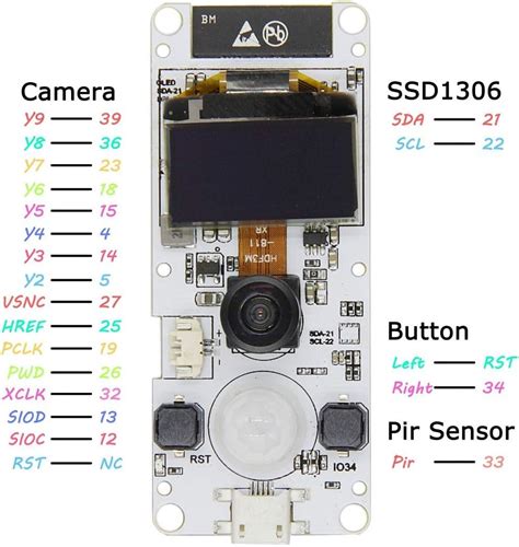 Fasizi Esp32 T Camera Esp32 Wrover Psram Camera Module 4mbytes Spram