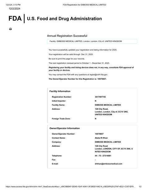 Company Certification Novadien Surgical Equipment