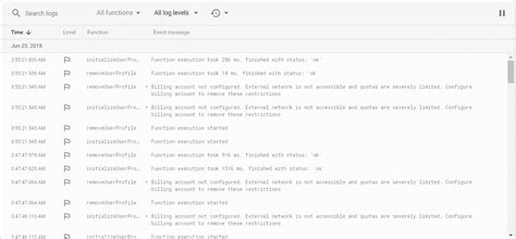 Javascript Firebase Functions Cannot Always Save A User To Realtime Database Stack Overflow