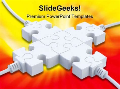 Plugs With Multiple Wires Technology PowerPoint Templates And PowerPoint Backgrounds