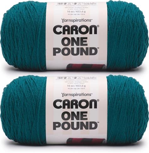 2pk Caron One Pound Yarn Assorted Colors Acrylic 16 Oz 812 Yd