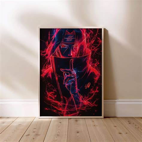 Itachi Uchiha Wall Art Print Anime Wall Art Naruto Anime Poster For Room Decor T For Itachi