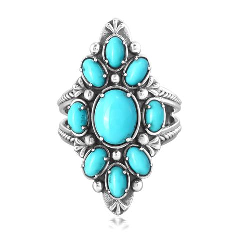 Limited Edition Sterling Silver Sleeping Beauty Turquoise Santa Fe Cl