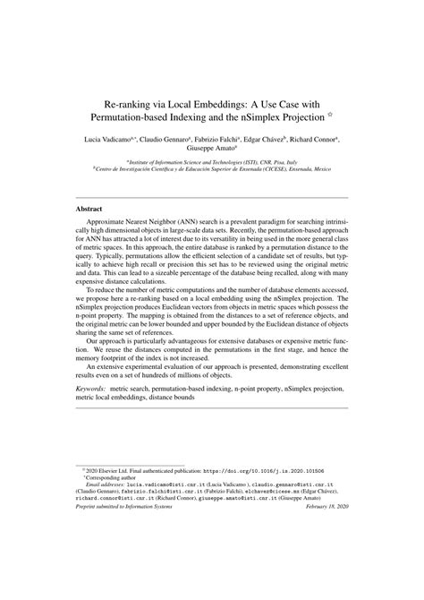 pdf re ranking via local embeddings a use case with permutation