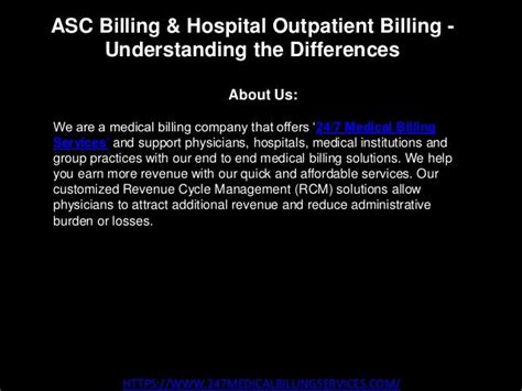 Asc Billing Hospital Outpatient Billing Understanding The