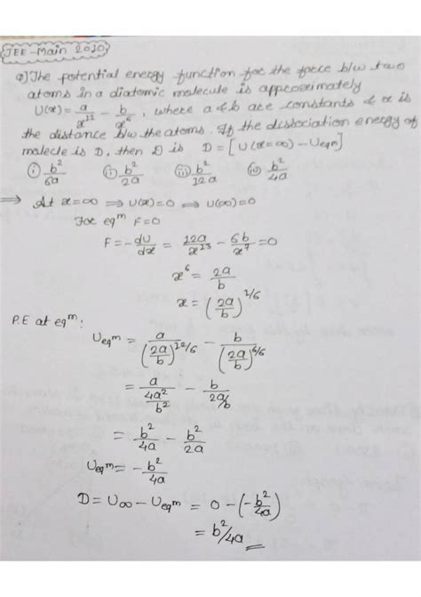 Note On JEE Solved Previous Year Questions Notes LearnPick India