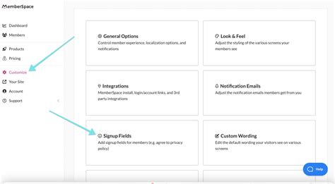 How To Create Custom Signup Fields Memberspace Help Docs