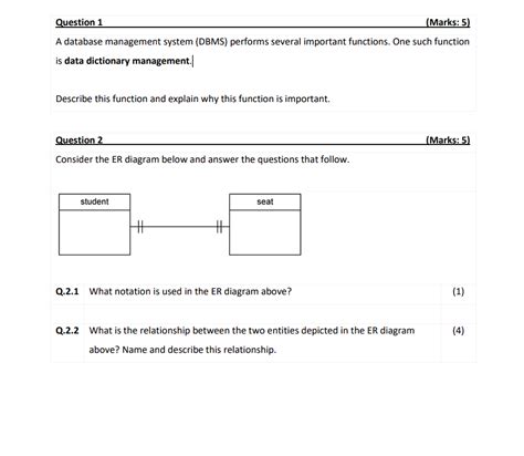 Solved A Database Management System Dbms Performs Several