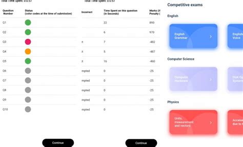A Flutter Project To Take Exam From Different Subjects