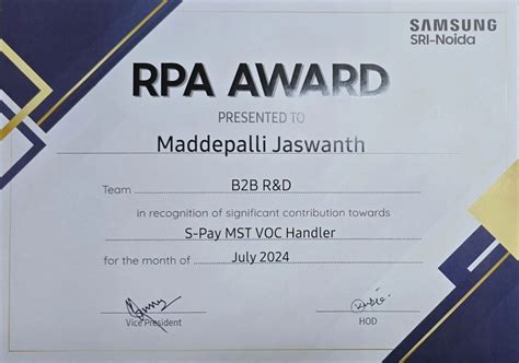 rpa teamwork flagshipdevice samsung jaswanth m 10 comments