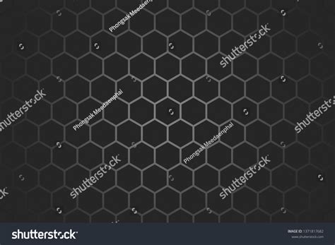Honeycomb Grid Tile Seamless Background Hexagonal Stock Illustration 1371817682