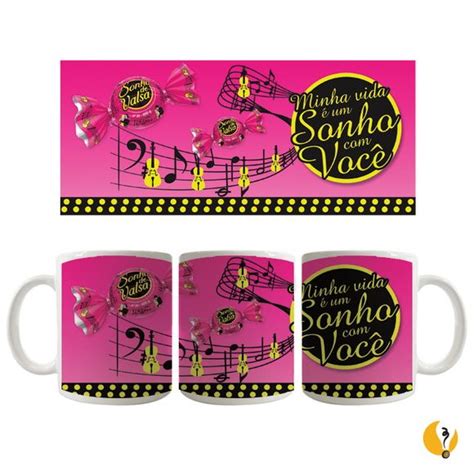 Caneca Sonho De Valsa Na Caixa De Madeira Canecas Canecas