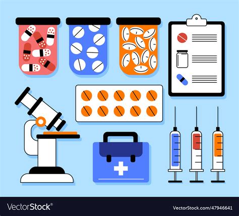 Set Of Medical Elements Royalty Free Vector Image