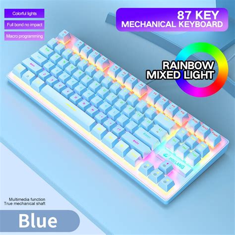 Colorful Backlit Gaming Mechanical Keyboard 87Keys Grandado