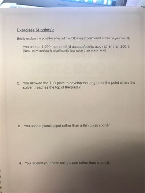 Solved Exercises 4 Points Briefly Explain The Possible