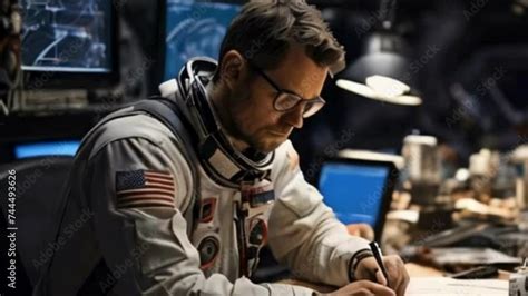 A Close Up Of An American Space Exploration Engineer Working On The Design Of A Next Generation