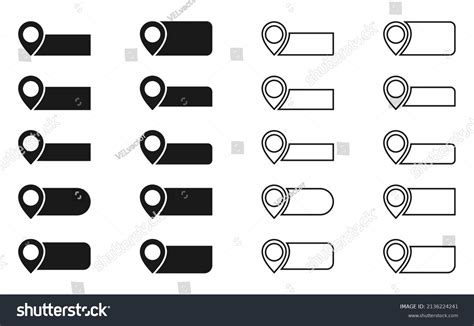 Map Pointers Icon Set Location Icons Stock Vector Royalty Free Shutterstock