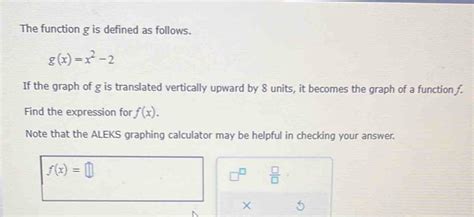 Solved The Function G Is Defined As Follows Gxx2 2 If The Graph