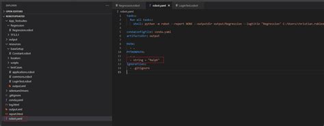 Selenium Webdriver Robot Framework Parameterizing Using Yaml File