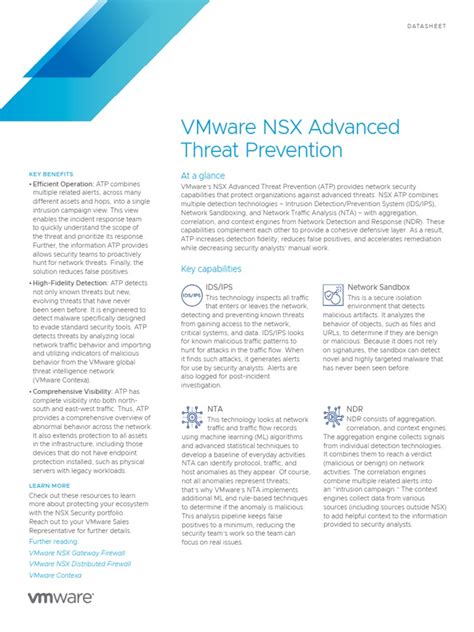 Vmw Nsx Advanced Threat Prevention Ds Pdf