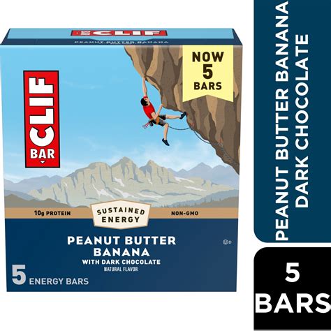 Clif Bar Peanut Butter Banana With Dark Chocolate Flavor Energy Bars