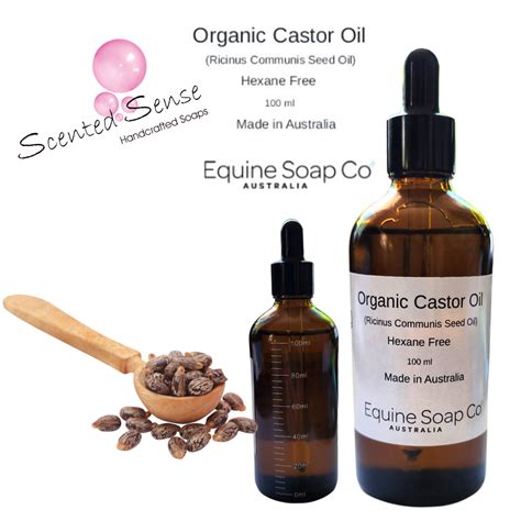 Organic Castor Oil 100ml Equine Soap Co