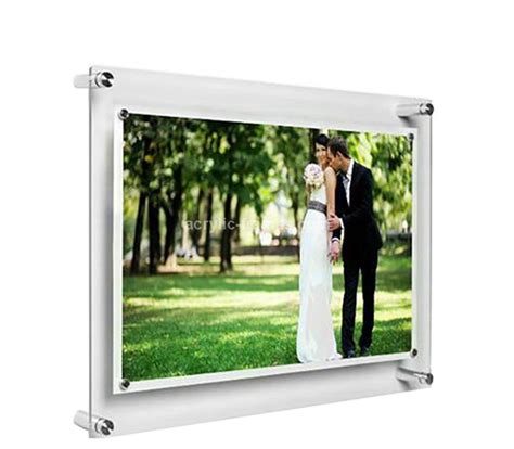 Wholesale Custom Acrylic Wall Mounted Frameless Picture Frames