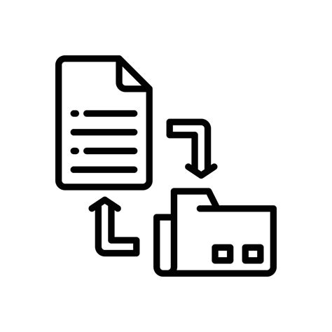 Data Integration Icon Vector Line Icon For Your Website Mobile