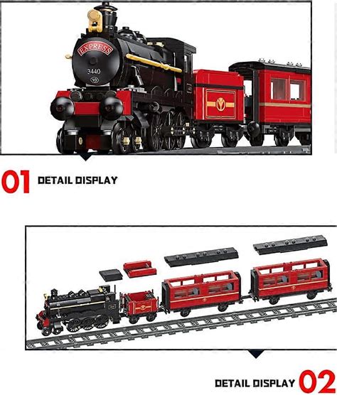 Locomotive Train Building Blocks Set Moc Train Locomotive Model With