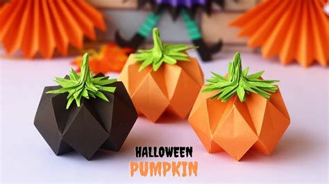 Diy Paper Pumpkin For Halloween Decorations🎃 Halloween Paper Crafts