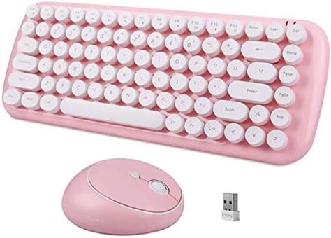 Wireless Keyboard And Mouse Combo GHz USB Cute Small Wireless