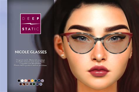 Second Life Marketplace Nicole Glasses By Deep Static