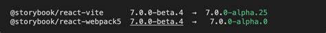 Storybook Library Version Down From Beta To Alpha Issue Raineorshine Npm Check Updates